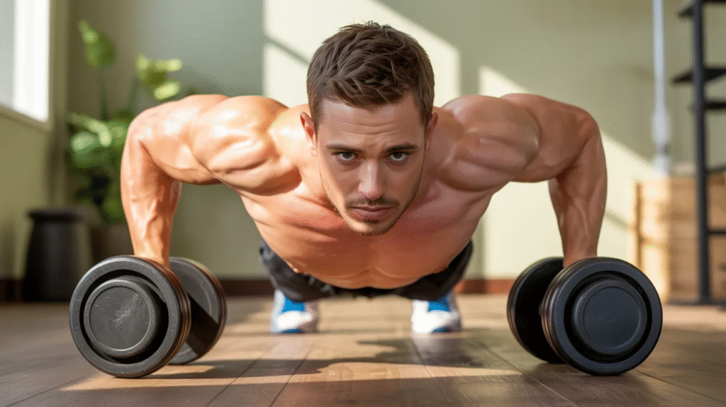 13 Dumbbell Chest Exercises No Bench That Work Fast - XcelerateGyms